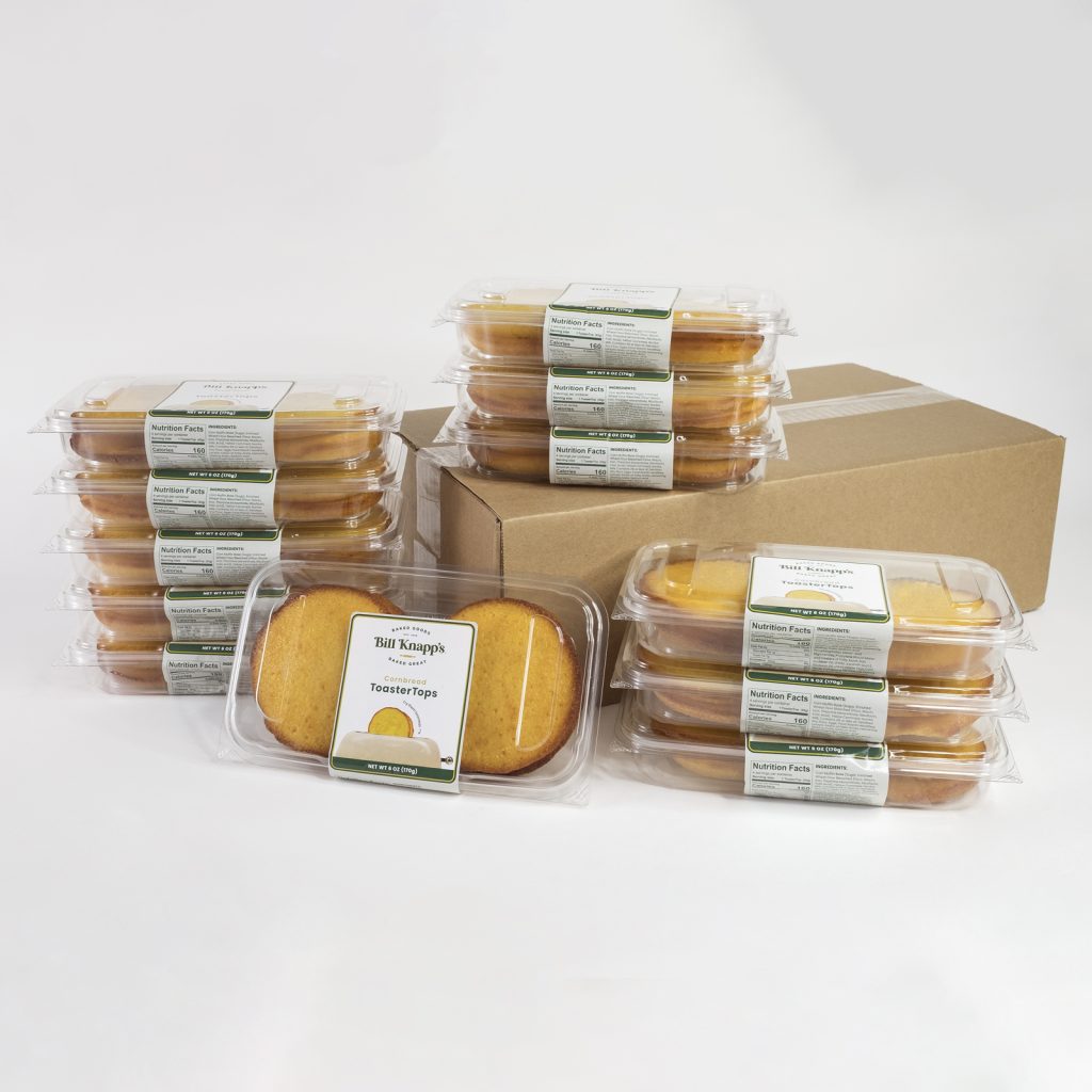 Cornbread ToasterTops Case - Prepared for Shipment - Bill Knapp's